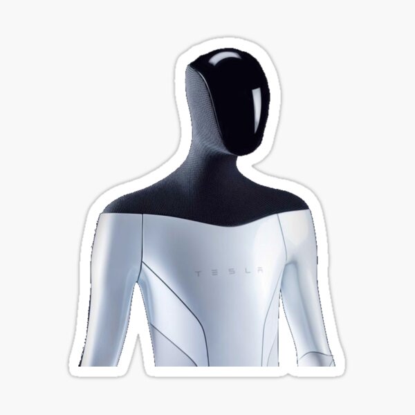 "Tesla Bot" Sticker for Sale by PlusDesign4U | Redbubble