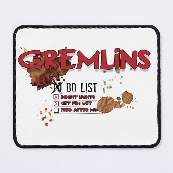 "Gremlins What Not to Do Check List" Mouse Pad for Sale by Movie ...
