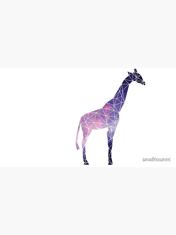 "Galaxy Geometric Giraffe" Art Print by smalltownnc | Redbubble