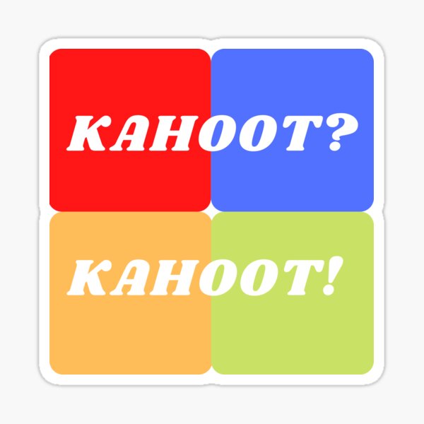 "KAHOOT" Sticker for Sale by MIHORANG | Redbubble