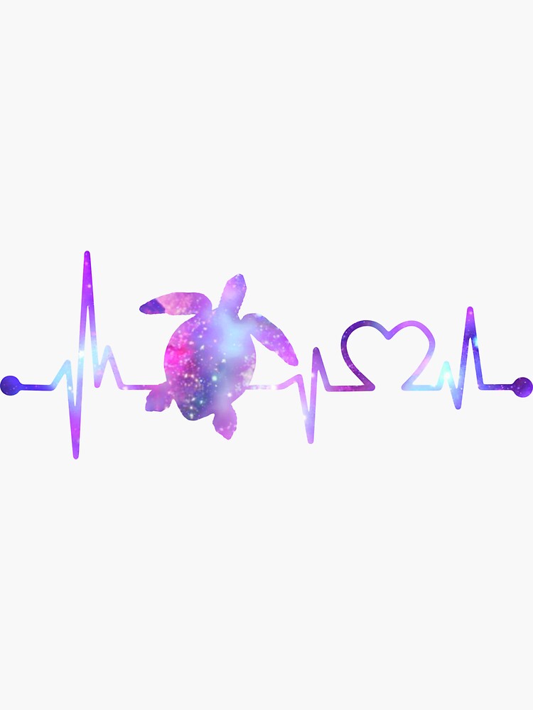 "TURTLE HEARTBEAT GALAXY" Sticker for Sale by tinydreams10 | Redbubble