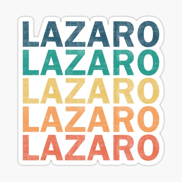 Pegatina «Camiseta con nombre de Lázaro - Camiseta con artículo de ...