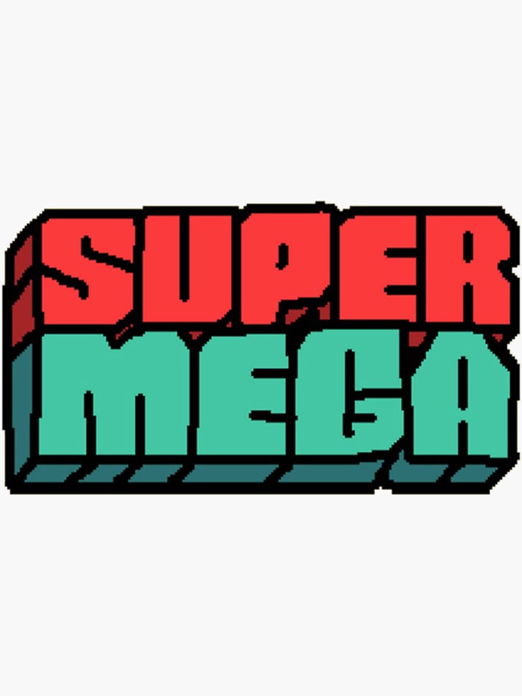 Pegatina «Mercancía del logotipo de SuperMega» de sheltonartco | Redbubble
