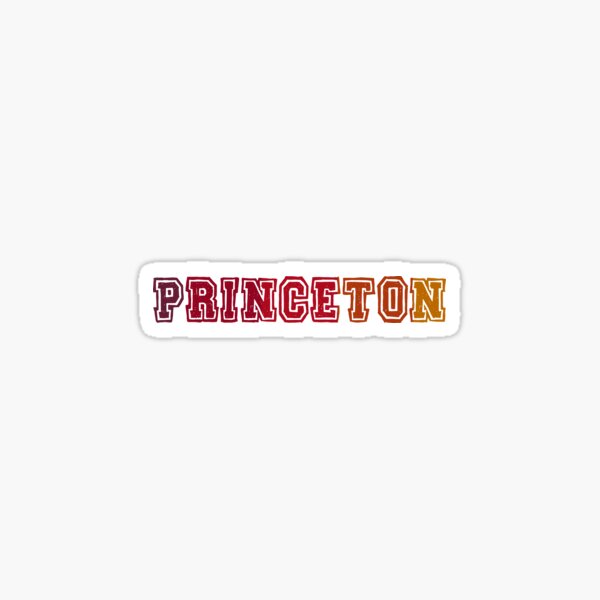 "PRINCETON" Sticker for Sale by ruviogevio | Redbubble