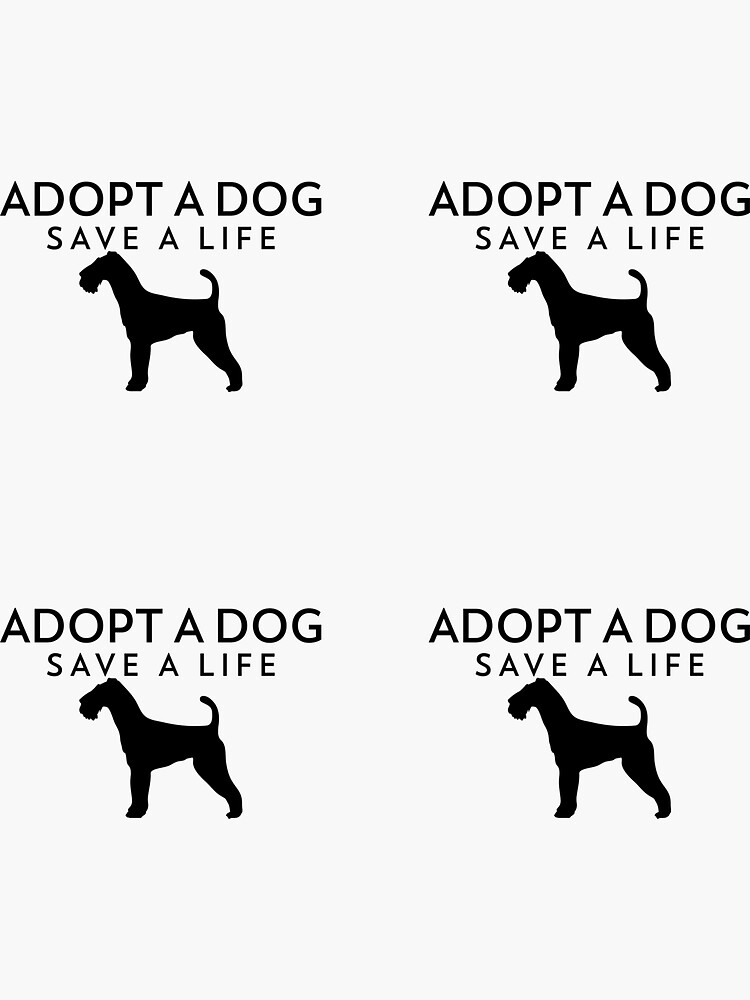 "Adopt A Dog Save A Life Sticker pack design for those who love pet ...