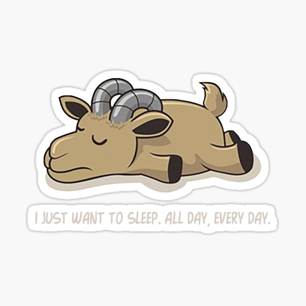 "Layz goat - light letters " Sticker for Sale by bc0202 | Redbubble