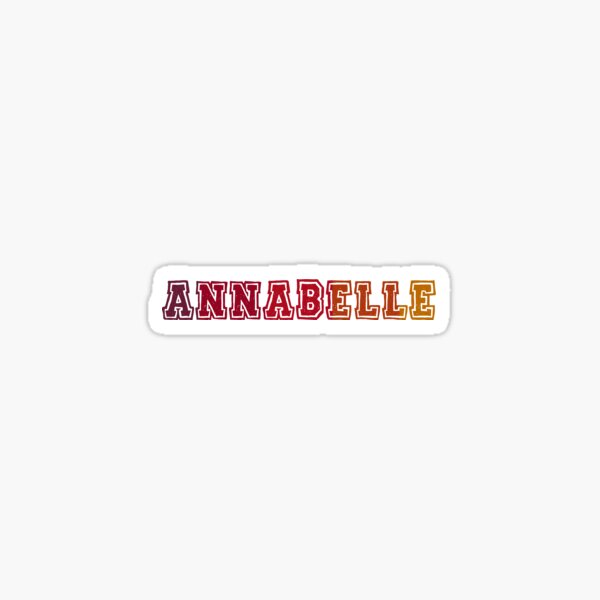"ANNABELLE" Sticker for Sale by ruviogevio | Redbubble