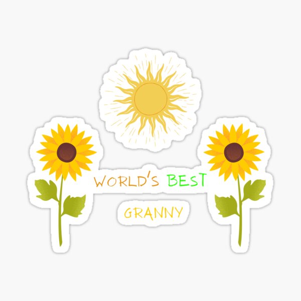 "Best Granny" Sticker for Sale by Zevy-Darling | Redbubble