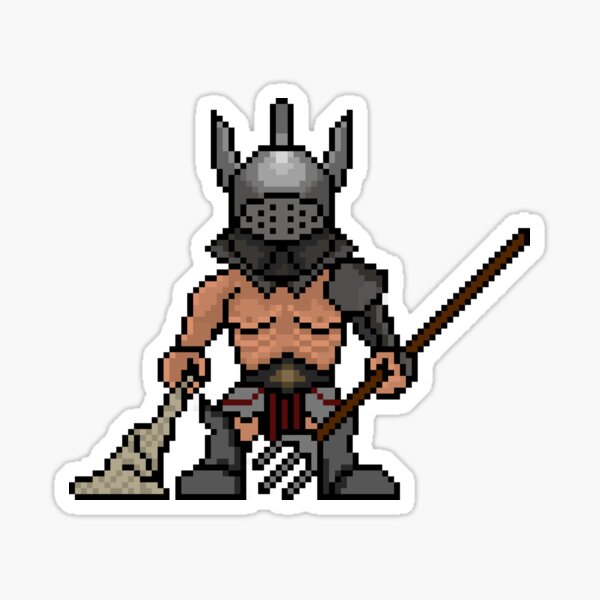 "Gladiator Pixel art " Sticker for Sale by OConnor-Designs | Redbubble