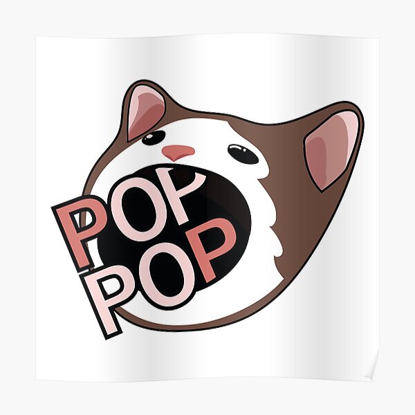 "PopCat / Popping Cat Meme / Pop Cat" Poster for Sale by aymen- | Redbubble