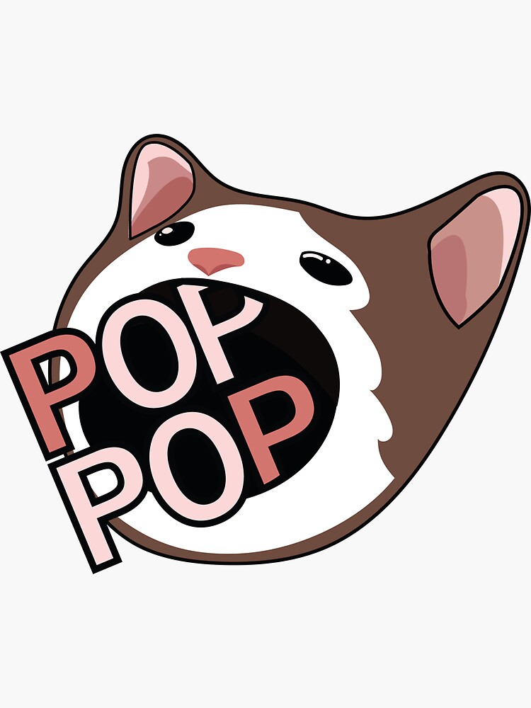 Pegatina «PopCat / Meme del gato que hace estallar / Pop Cat» de aymen ...