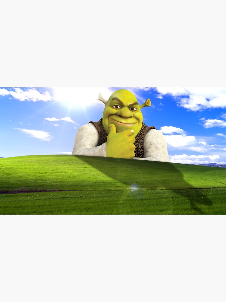 Pegatina «Fondo de Shrek Windows XP» de iAlbert | Redbubble