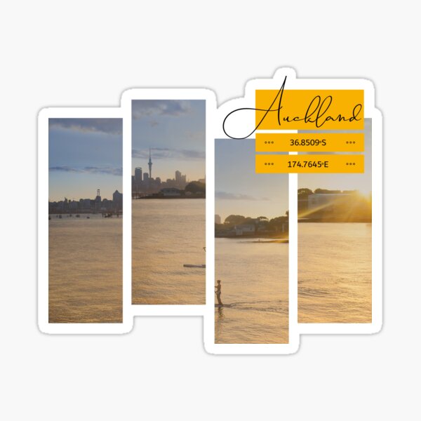 "Auckland City Photo Design" Sticker for Sale by kiwishirts | Redbubble