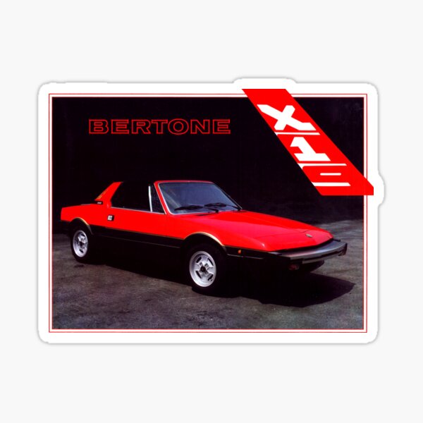 "BERTONE X1/9 - BROCHURE" Sticker for Sale by ThrowbackM3 | Redbubble