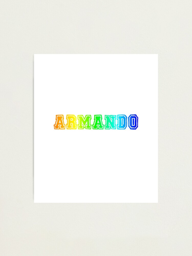 "ARMANDO in rainbow color" Photographic Print for Sale by pironstouse ...