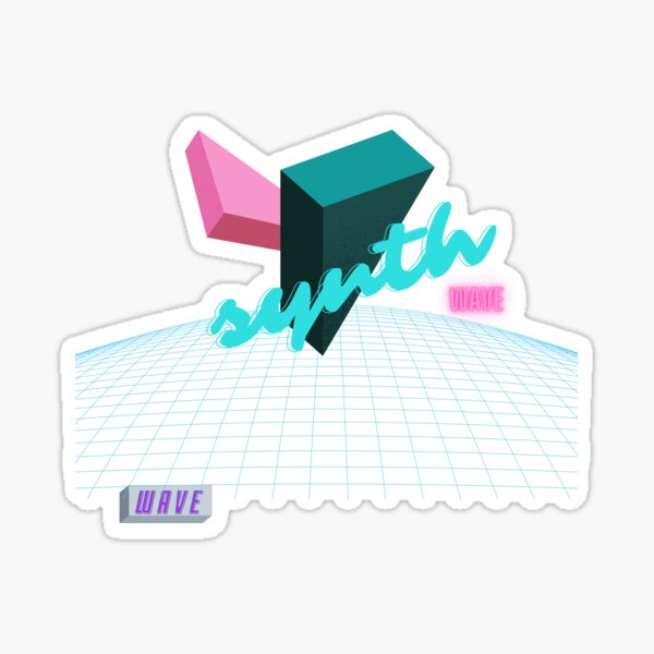 "Synthwave" Sticker for Sale by Rem-Led | Redbubble