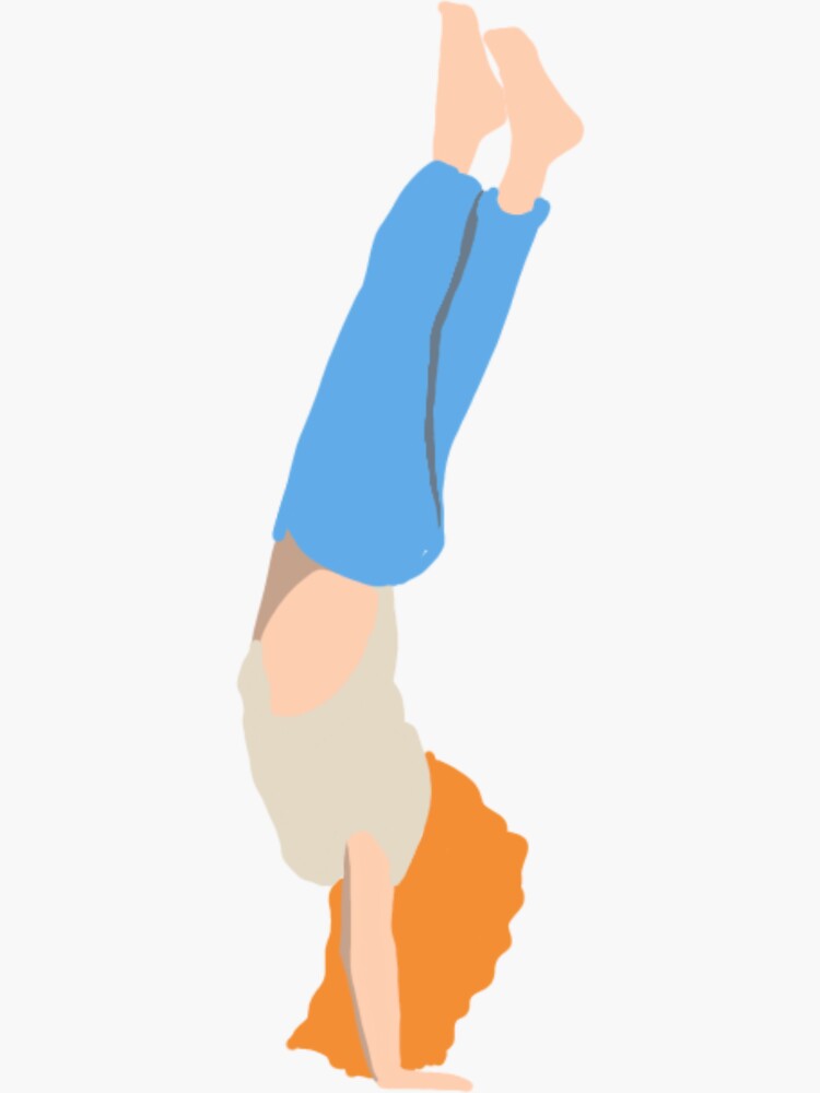 "handstand" Sticker for Sale by hisong12 | Redbubble