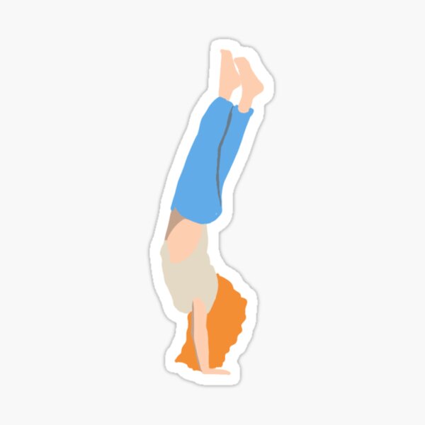 "handstand" Sticker for Sale by hisong12 | Redbubble