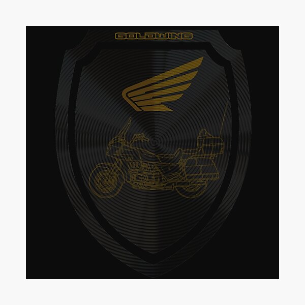 "Goldwing Shield" Photographic Print for Sale by P-aws | Redbubble
