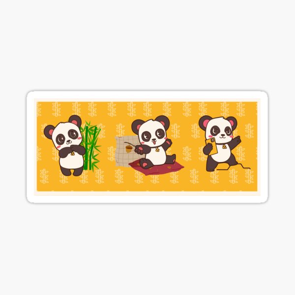 "Cool riddles for kids - Cute Panda Cartoon" Sticker for Sale by ...