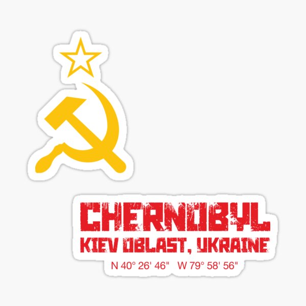 "Chernobyl, Ukraine Light" Sticker by Motiv8-Tees | Redbubble