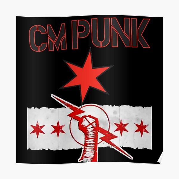 "cm punk aew" Poster for Sale by hamdellah | Redbubble