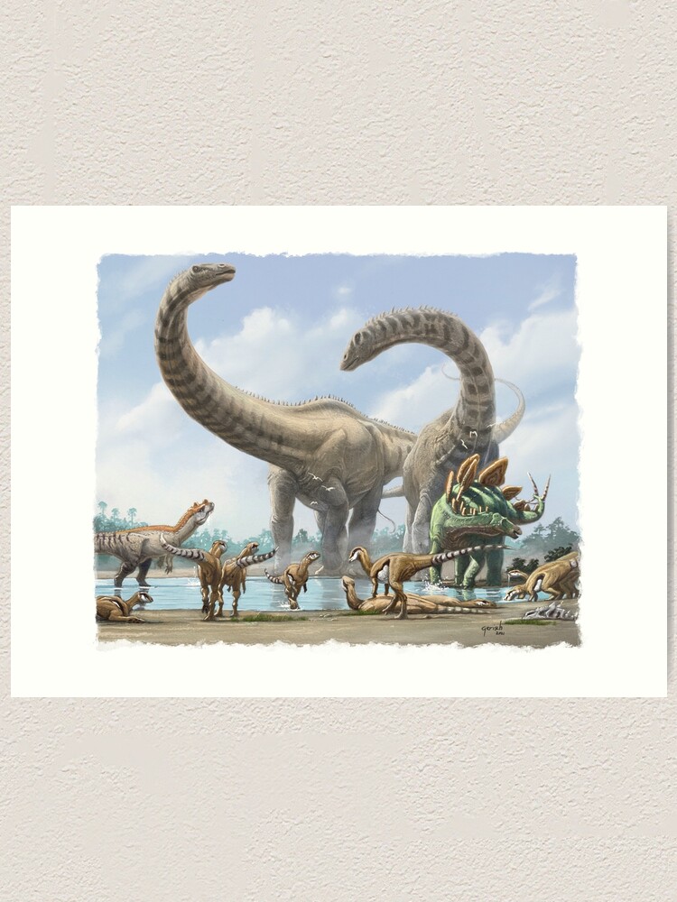 "Morrison Dinosaurs" Art Print by c-gerisch | Redbubble