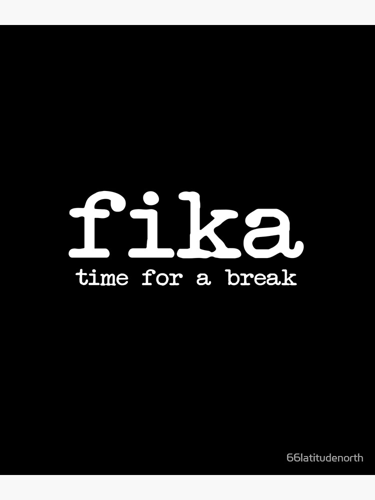 "Fika quote time for a Coffee break Sweden Vintage typewriter fun ...