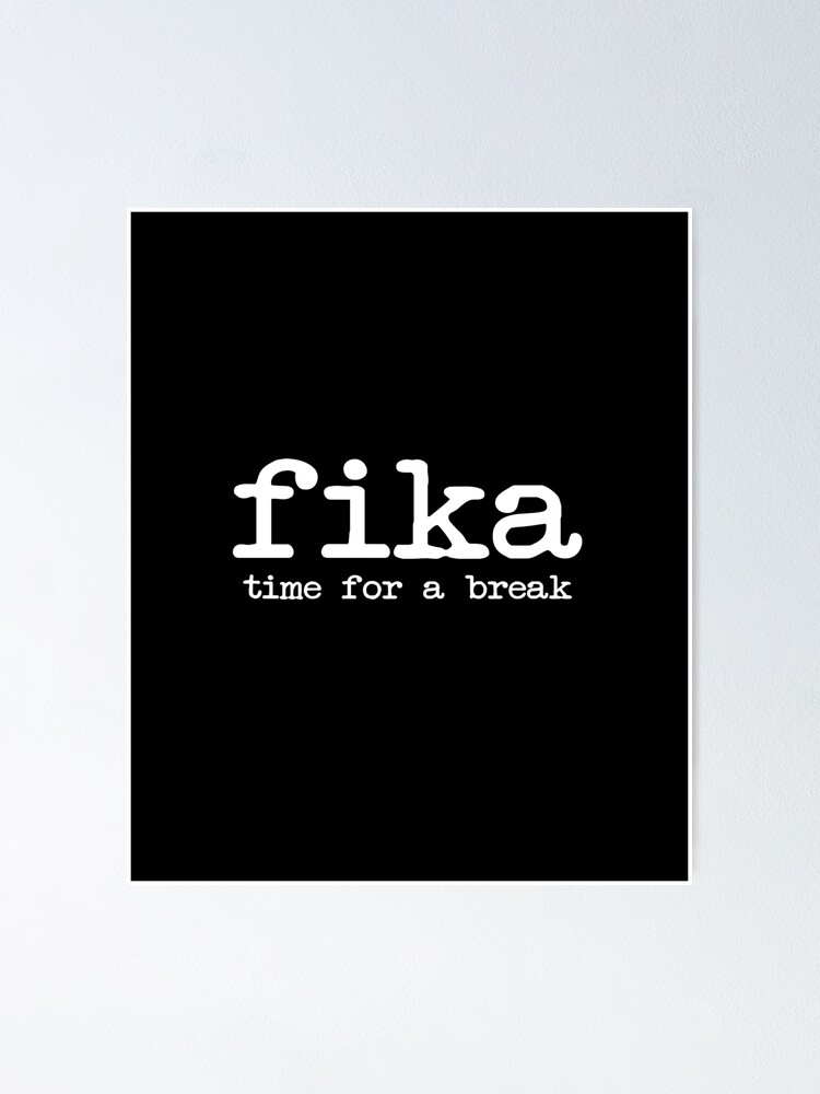 "Fika quote time for a Coffee break Sweden Vintage typewriter fun ...