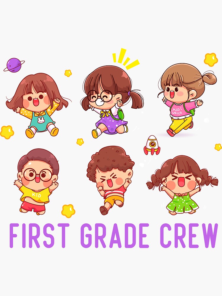 "first grade crew" Sticker for Sale by naturehikers | Redbubble