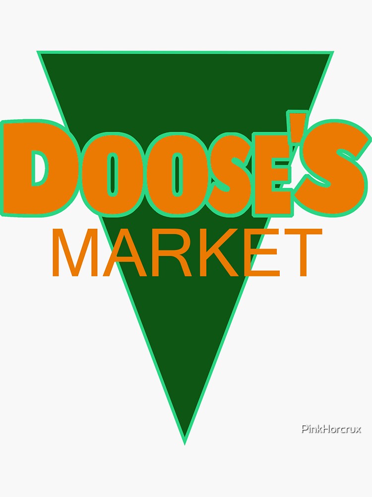 "Doose's Market" Sticker for Sale by PinkHorcrux | Redbubble