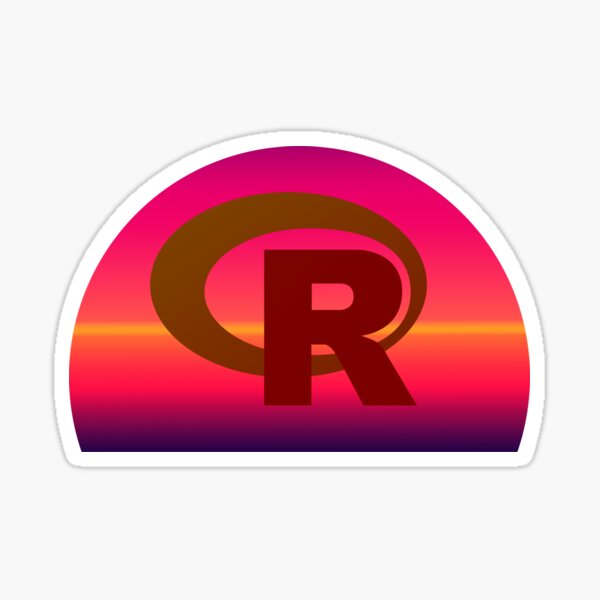 "R programming language R logo" Sticker for Sale by Birdhead | Redbubble