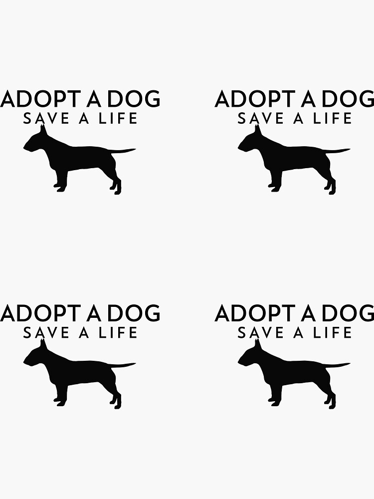 "Adopt A Dog Save A Life Sticker pack design for those who love pet ...