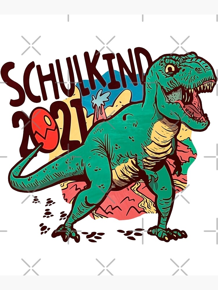Lámina fotográfica «Escuela de dinosaurios T-Rex 2021, SchulKind 2021 ...