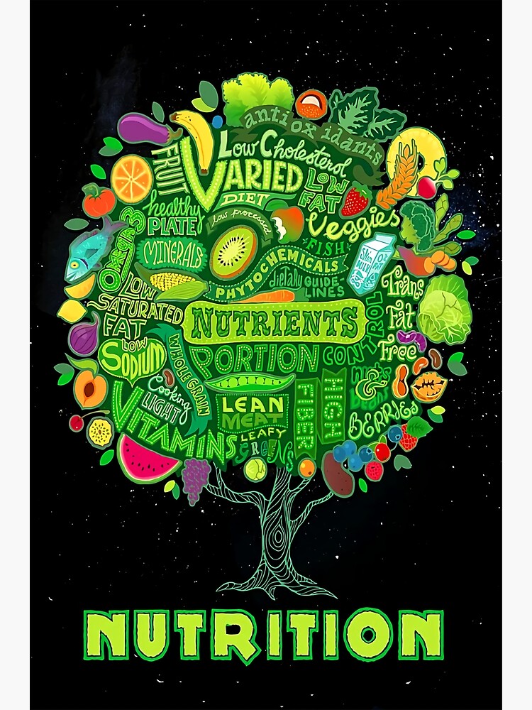 "Nutrition Tree" Poster for Sale by OscaroGalerie | Redbubble
