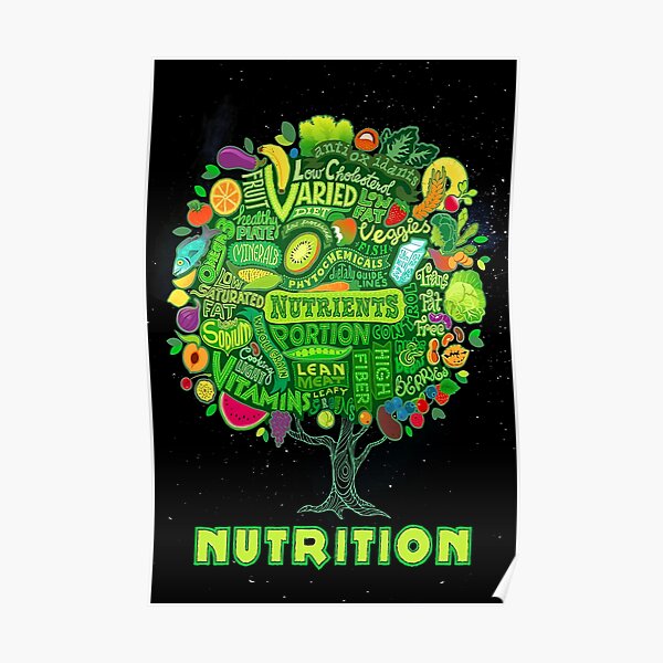 "Nutrition Tree" Poster for Sale by OscaroGalerie | Redbubble