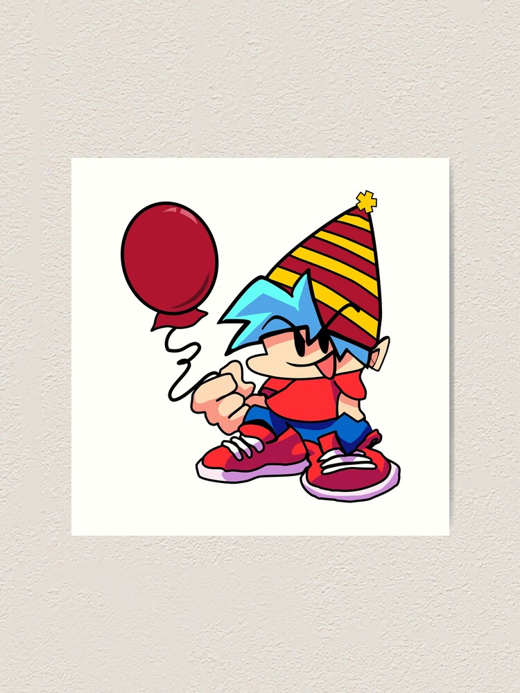"FNF Birthday Boyfriend" Art Print by Sticker-Flix | Redbubble