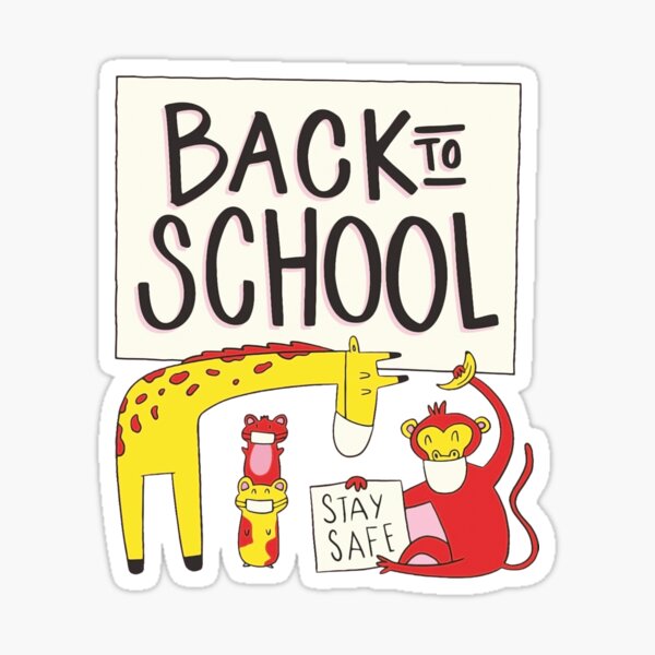 "Back to school animals" Sticker for Sale by zacben | Redbubble