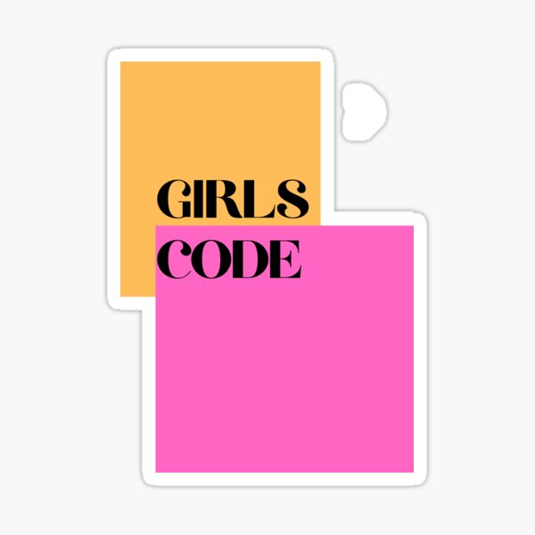 "Girls Code" Sticker for Sale by SebertD | Redbubble