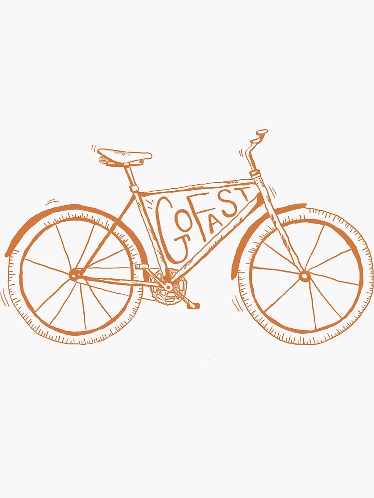 "Go Fast" Sticker for Sale by Twinklepies | Redbubble
