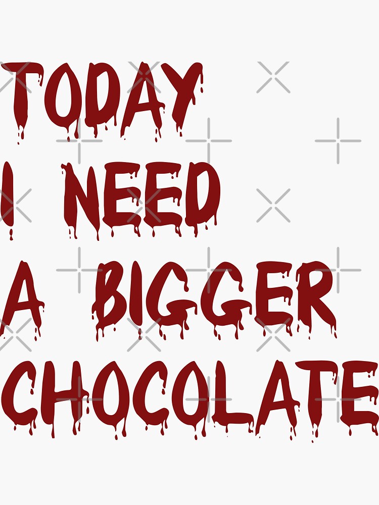 "Chocolate day special, funny chocolate text" Sticker for Sale by ...