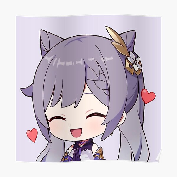 "Chibi Keqing - Genshin Impact" Poster for Sale by persephonexx | Redbubble
