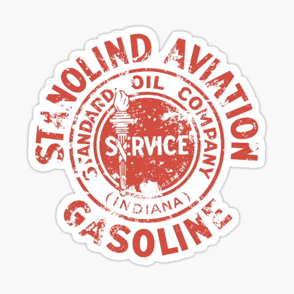 "Stanolind Aviation Gas Retro Aircraft Fuel" Sticker for Sale by ...