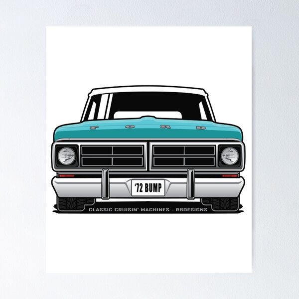 "1969 Bumpside Truck " Poster for Sale by acghouse90 | Redbubble