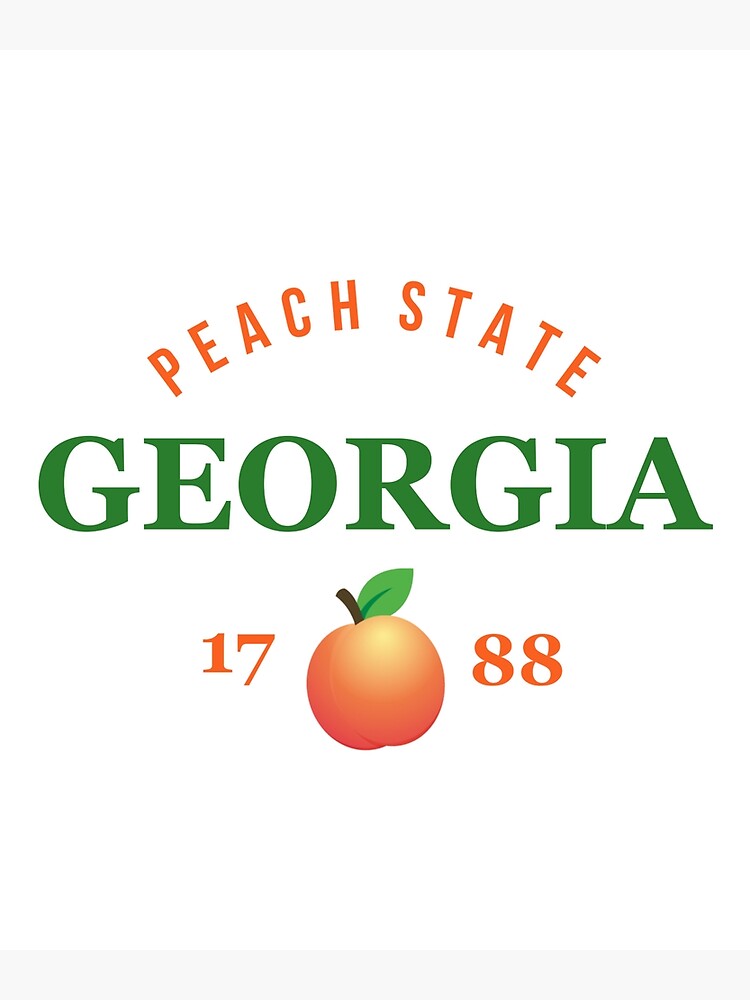 "Georgia Pride Flag Native Home Peaches Peach State " Poster for Sale ...