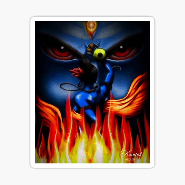 "SHIVA SHAKTI शिवशक्ति" Sticker by icreativekid | Redbubble
