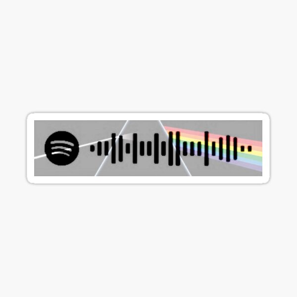 "Money Pink Floyd Spotify Code" Sticker for Sale by ChrisCutsDesign ...