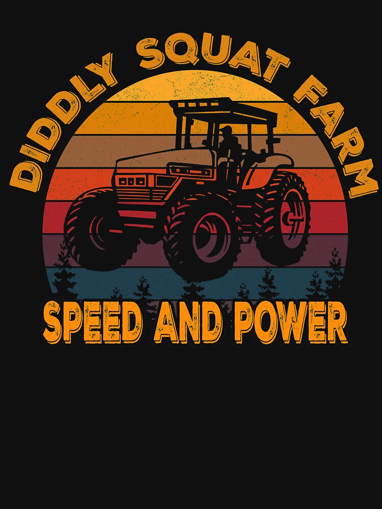 Diddly Squat Farm Speed And Power Perfect Tractor Vintage T Shirt For