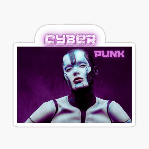 "Cyberpunk robot" Sticker by Rem-Led | Redbubble