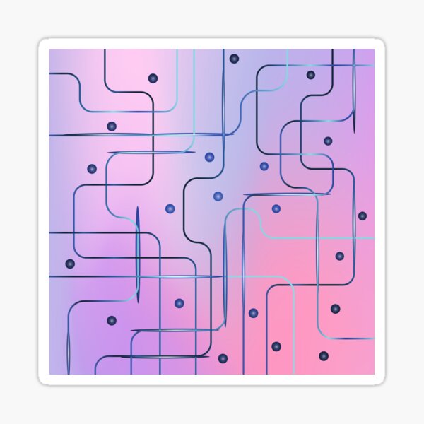 "PCB trace circuit art" Sticker for Sale by EngineersArt | Redbubble